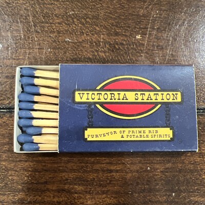 Vintage Wooden Matches Box, Victoria Station, Purveyor of Prime Rib ...