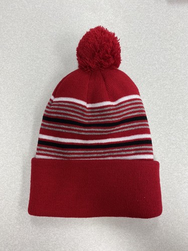 Sportsman Stocking Cap 100% Acrylic Unisex 12" Striped Pom-Pom Knit ...