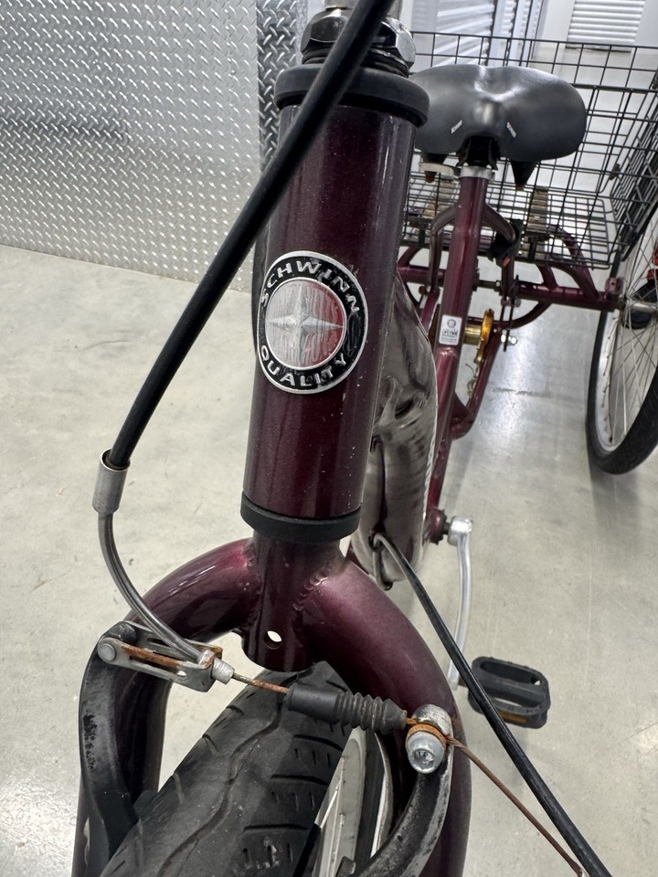 Schwinn Meridian Adult Tricycle Single Speed 26-inch Wheels Black ...
