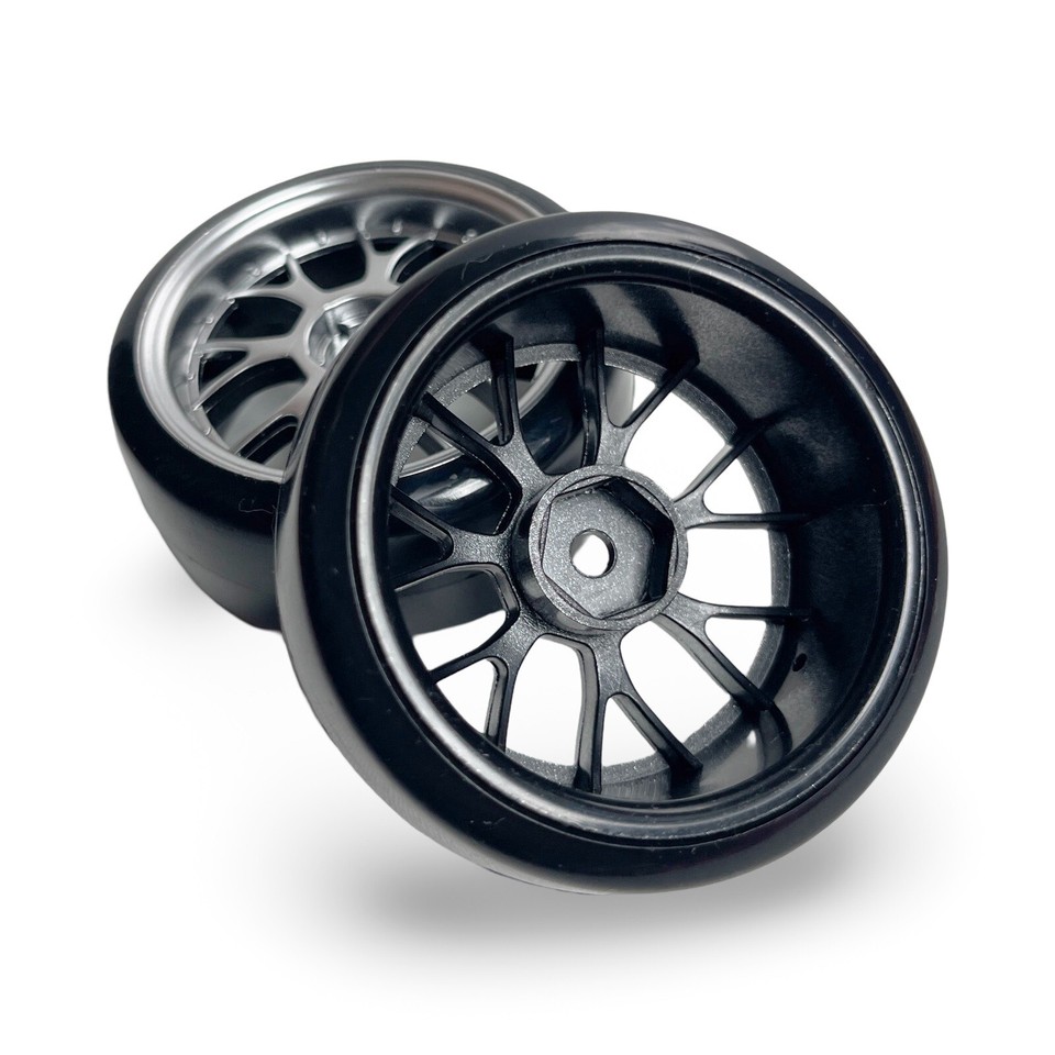 4PCS 1/10 On Road RC Touring Car Wheels 1.9In 12mm Hex Soft Rubber ...