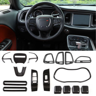 Full Kit Interior Accessories for Dodge Challenger 15+ Steering Wheel ...