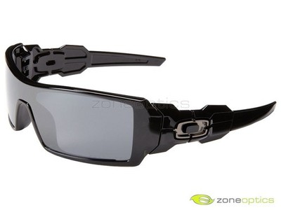 Oakley Oil Rig Polarized Sunglasses 26-203 Polished Black/Black