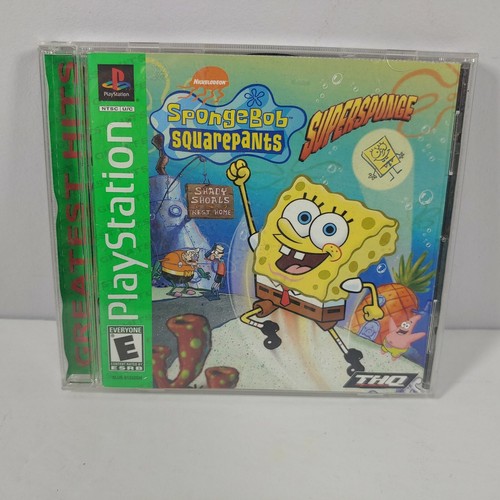 PS1 SpongeBob SquarePants SuperSponge (Sony PlayStation 1) Complete ...