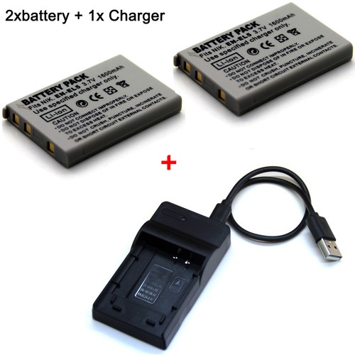 3.7v Battery / Charger For Nikon Coolpix P100 P500 P510 P5000 P5100 ...