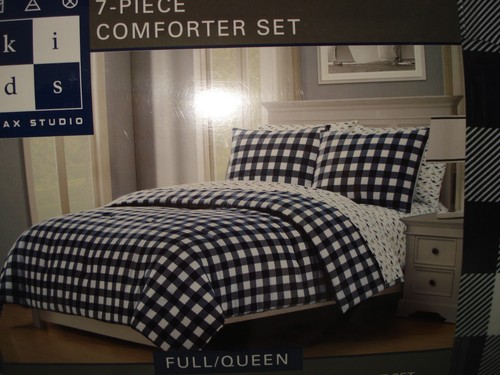 Max Studio 7-piece FULL/QUEEN Comforter Set - DINOSAUR - CHECKS/BLOCKS ...