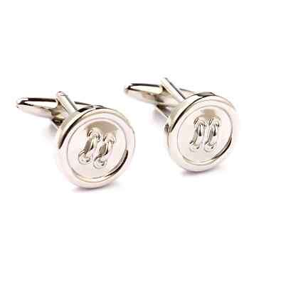 Solid 950 Platinum With Handmade Circle Buttons Premium Men's Cufflinks ...