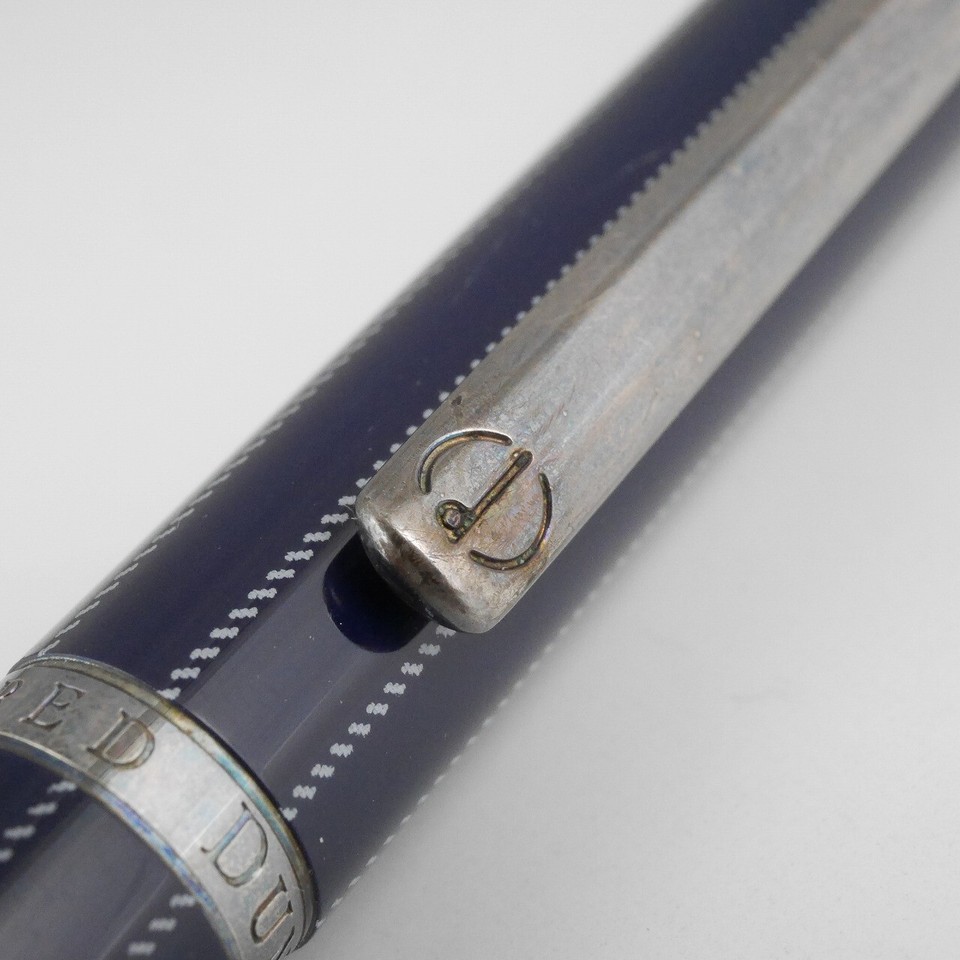 dunhill New-Gemline Dark Blue Lacquer ST Ballpoint Pen (used)(Blue Ink ...