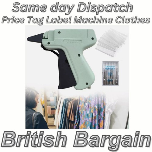 Price Tag Label Machine Clothes Tag Gun with 5 Steel Needles & 1000 ...