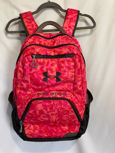 Under Armour Storm Backpack Pink Orange Camo Heat Gear Padded Straps | eBay