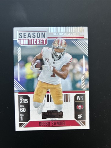 2024 Panini Contenders - Season Ticket Deebo Samuel, Washington ...