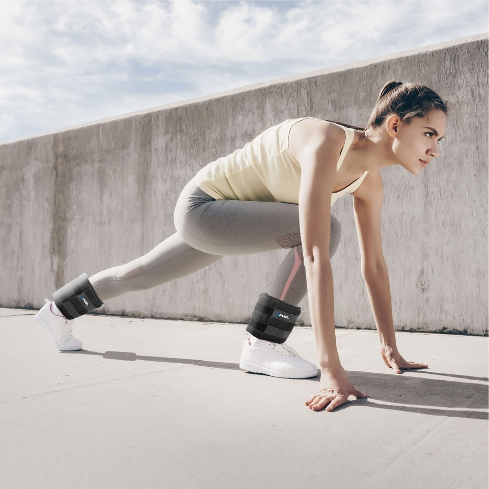 5 10 20lbs Adjustable Arm Leg Weights Wrist Ankle Exercise Gym Workout ...