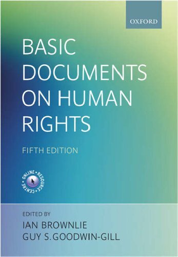 Basic Documents on Human Rights by Goodwin-Gill, Guy S Paperback ...
