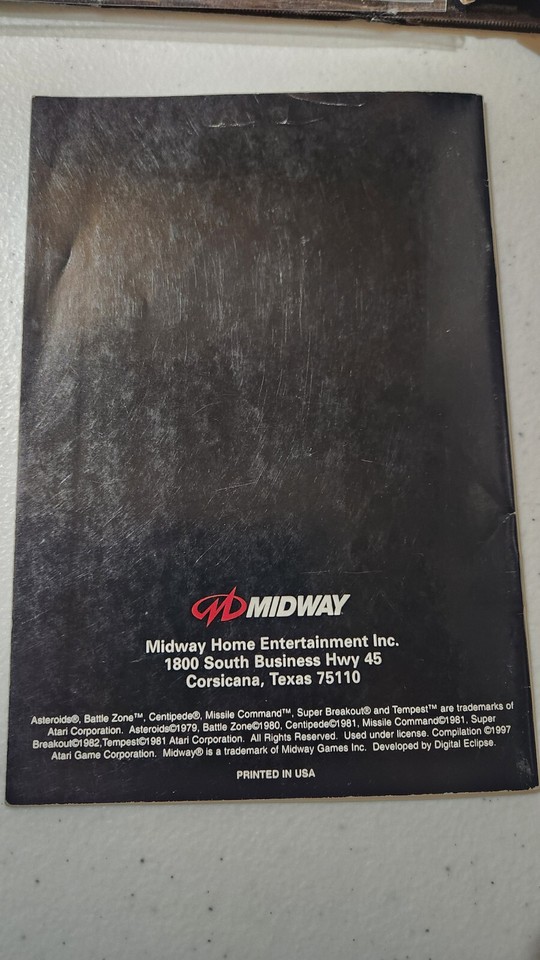 Arcade's Greatest Hits Super Nintendo SNES Manual Instruction Booklet ...