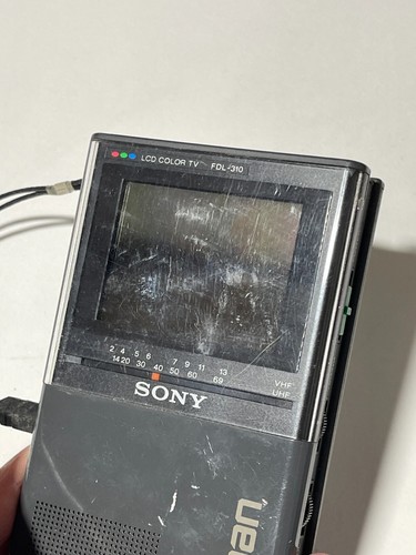 Vintage Sony Watchman Portable Analog LCD Color TV Fdl-310 for sale ...