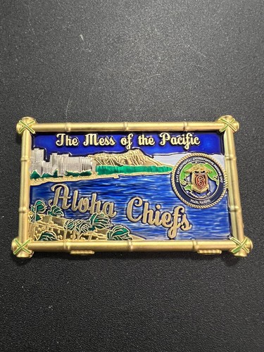 United States Navy NEPMU 6 Pearl Harbor, HI Aloha Chiefs Challenge Coin ...