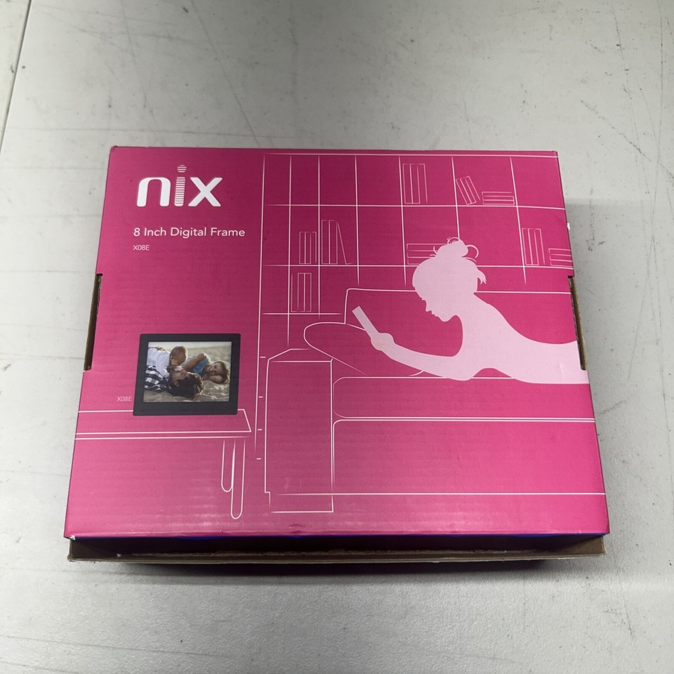 Nix 8" Digital Frame - X08E Hu-Motion Sensor, Plays Photos & 720p HD ...