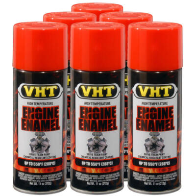 VHT Paint VHTSP119 (6-PACK); Engine Enamel 11oz Aerosol Chevy Orange ...