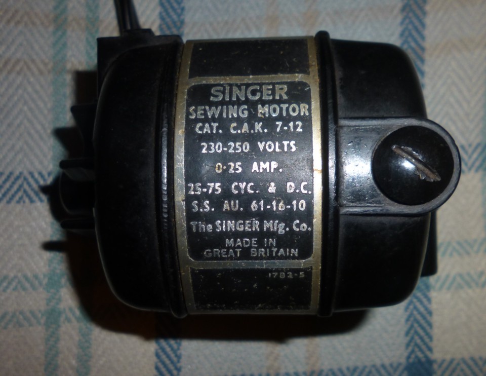 Singer FEATHERWEIGHT 222k 221k ORIGINAL 220v.Sewing Machine Motor ...