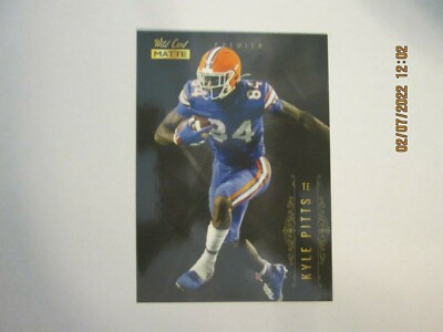 KYLE PITTS FALCONS 2021 WILD CARD MATTE BLACK BASE ROOKIE #MBC-11 | eBay