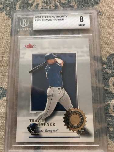 2001 (RANGERS) Fleer Authority #125 Travis Hafner RC /2001 BGS 8 | eBay