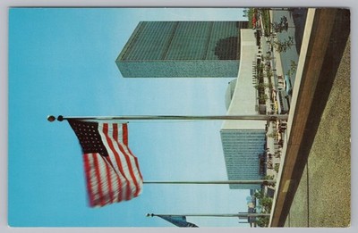 United Nations Building Old Glory Waving Proudly New York City Postcard ...