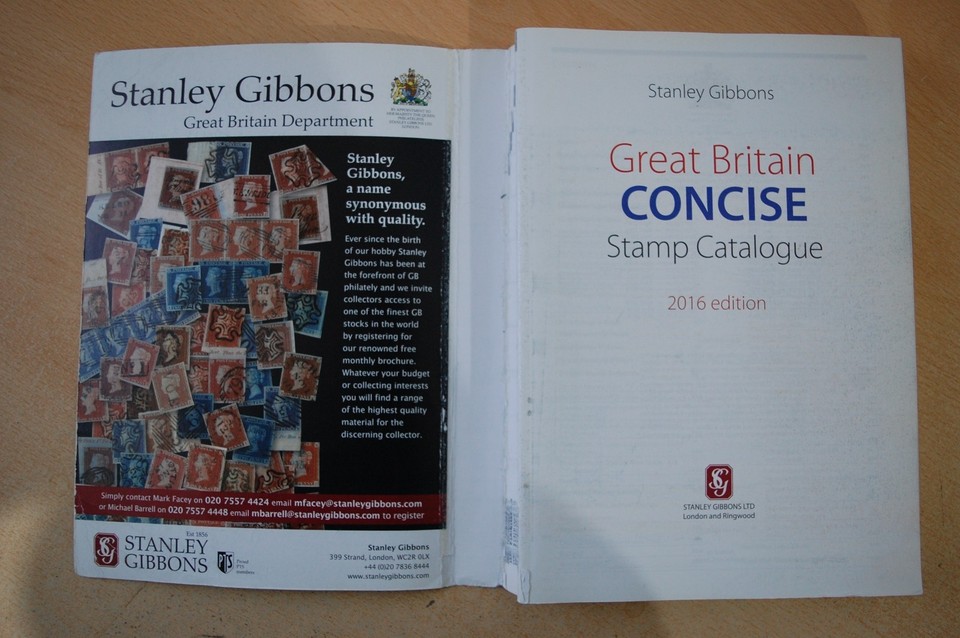 Stanley Gibbons Great Britain Concise stamp catalogue 2016 edition ...