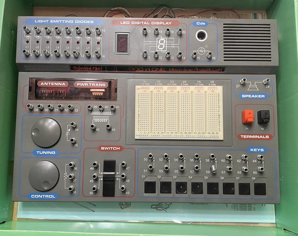 Radio Shack 300 In One Electronic Project Lab Science Fair 28-270 W ...