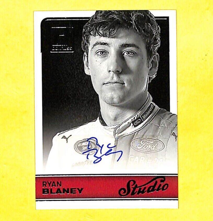 2017 Panini Donruss NASCAR - Studio Signatures Ryan Blaney #ST-12 (AU ...