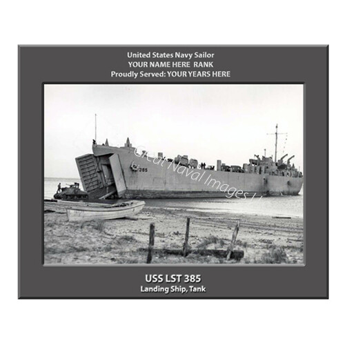 USS LST-385 Personalized Canvas Ship Photo Print Navy | eBay