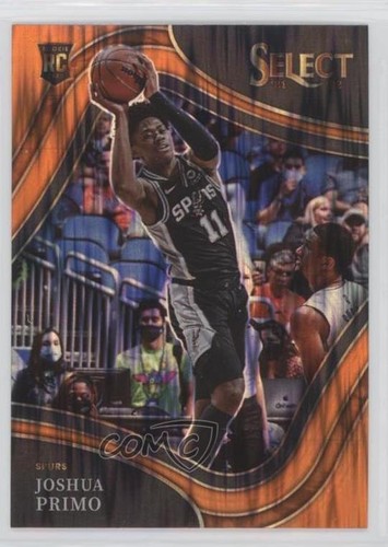 2021-22 Panini Select - Courtside Joshua Primo #276 Orange Flash Prizm ...