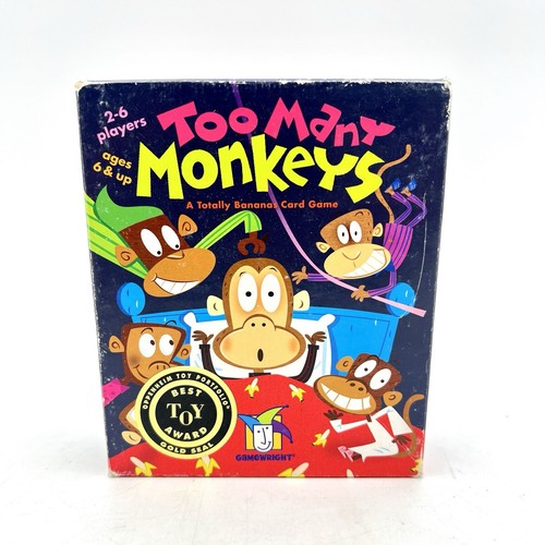 Too Many Monkeys Card Game Gamewright 100% Complete Best Toy 2009 | eBay