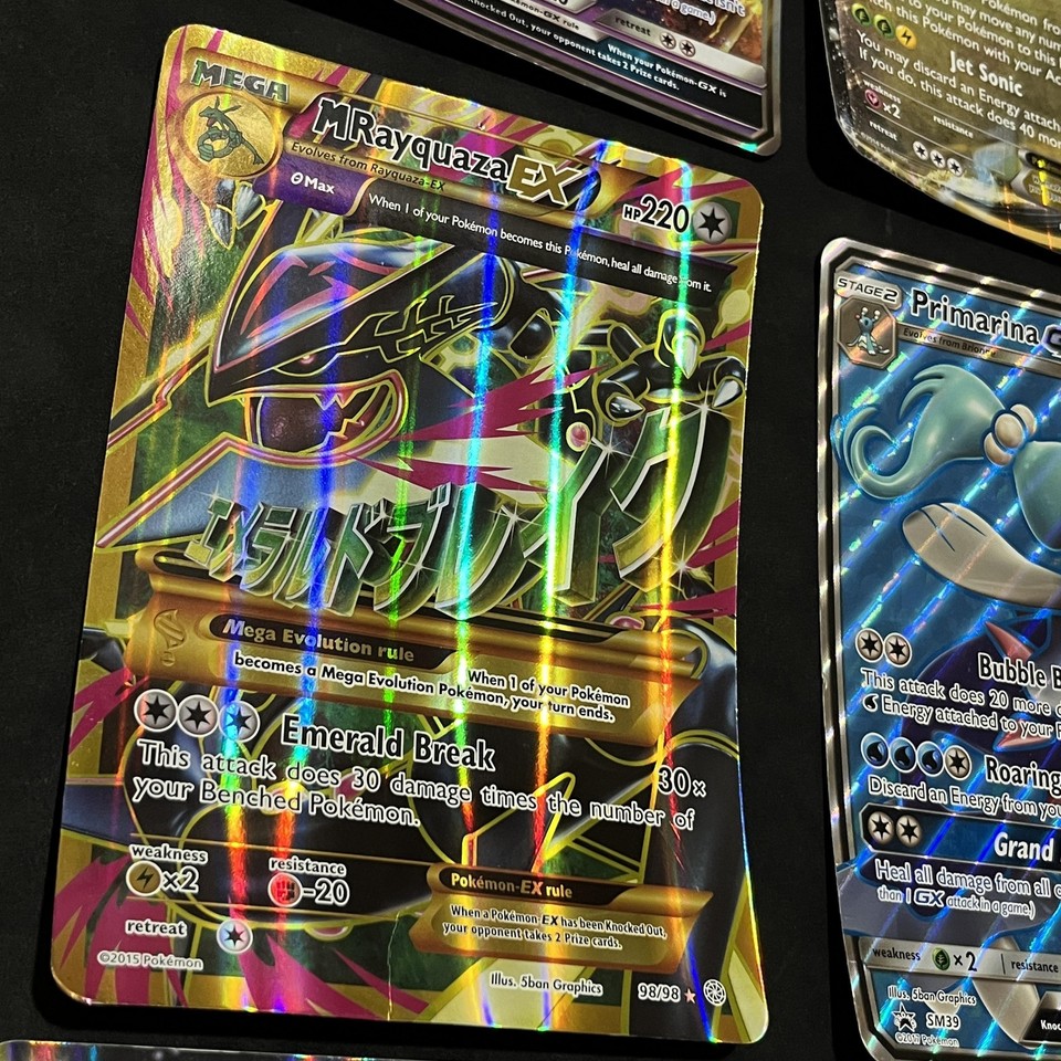 Lucario Promo Jumbo Pokemon Big Card Lot Rayquaza Charizard Mewtwo ...