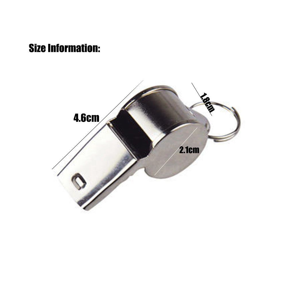 Rope Metal Whistle Stainless Steel Whistles Cheerleading Tool