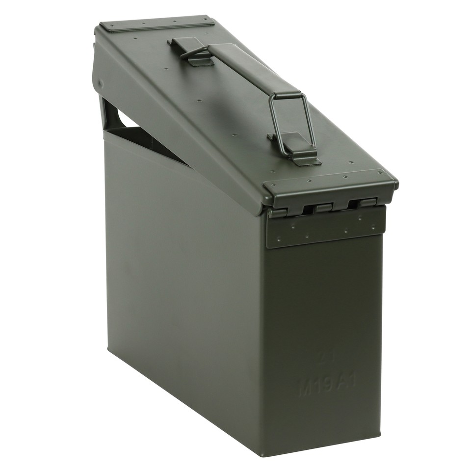 Redneck Convent Metal Ammo Storage Box - .30 Cal Green Locking Steel ...