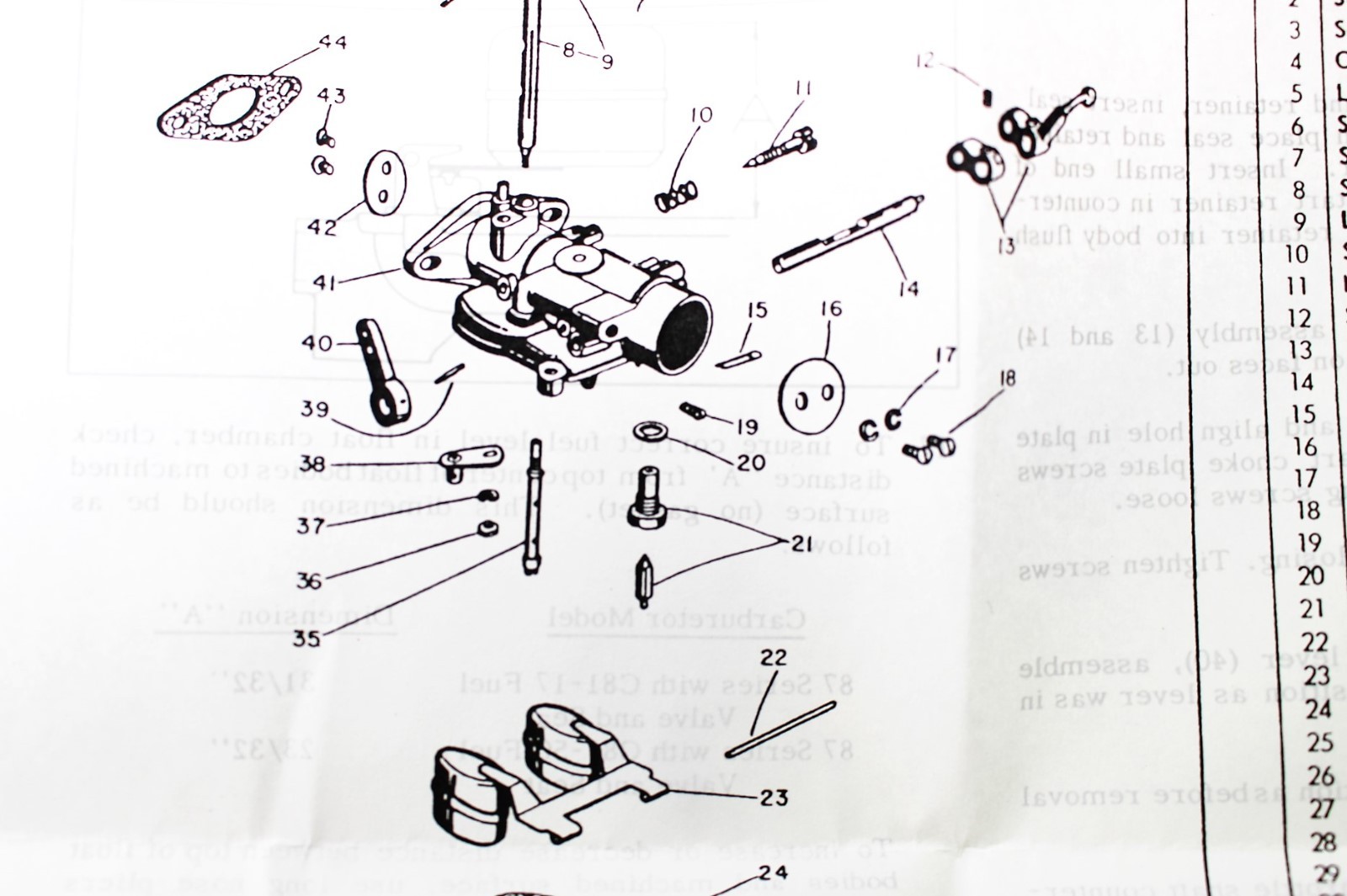 ZENITH Carburetor Kit fits Wisconsin Continental VG4D L57N LZ57N1 L57N ...