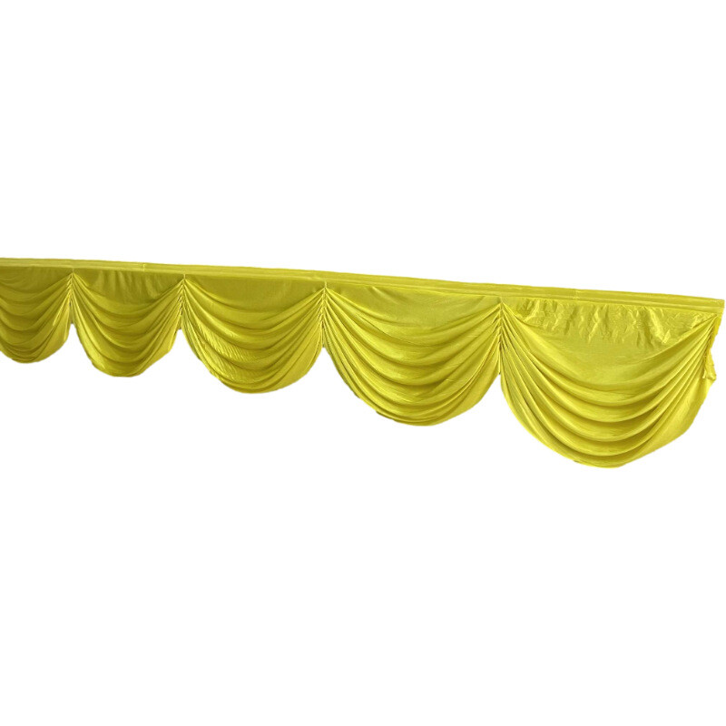 3/6M Long Tassel Faux Silk Swag Drape Panel Party Stage Event ...