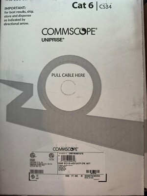 Commscope Uniprise Solutions Cat6 CMP WHITE Plenum 1000ft | eBay