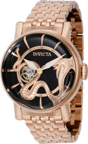 INVICTA 43336 VINTAGE ROSE GOLD "DRAGON" AUTOMATIC WITH NH38A 24 JEWEL ...