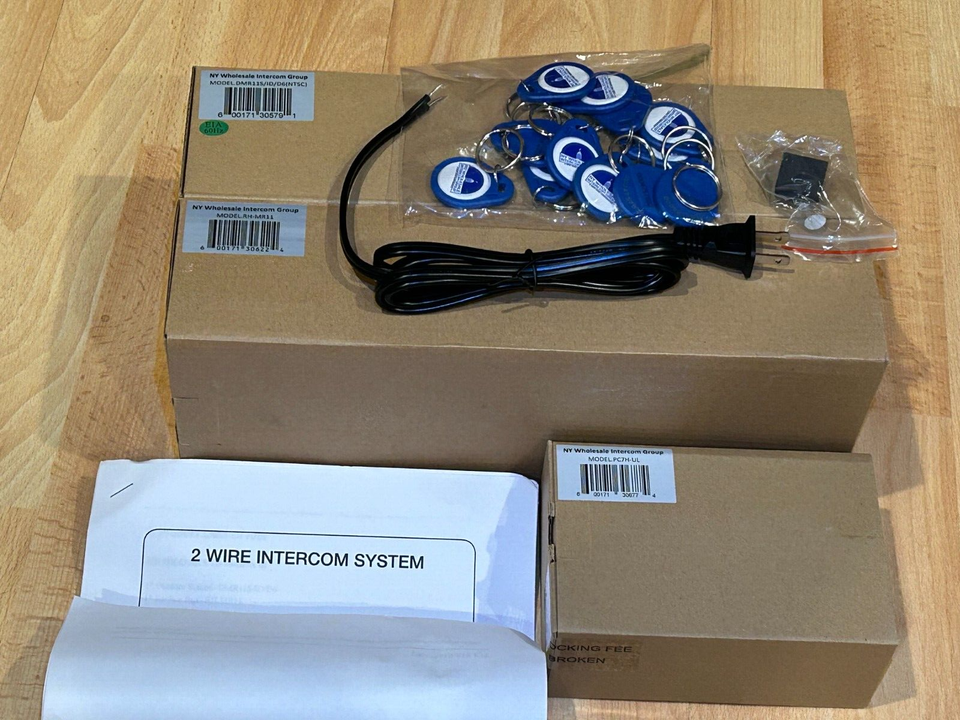 NY Wholesale Intercom DMR11S-ID-D6 6 Push Button Outdoor Panel with ...