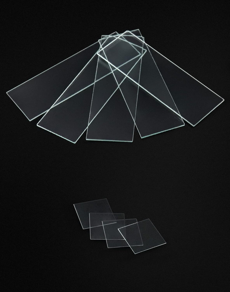 50 PCS Microscope Slides and 100 PCS Cover Slips | eBay UK