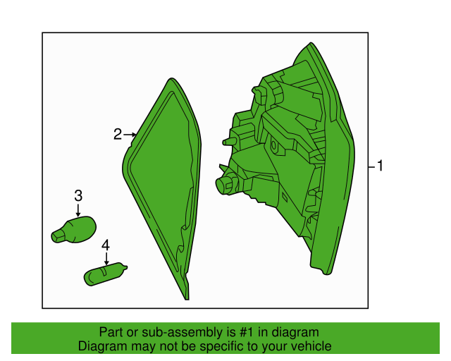 Mercedes Benz GLS63 AMG GLS550 GLS350d Backup Lamp Assembly Left ...