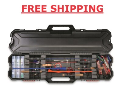 Hard Plastic Shell Ice Fishing Rod Protection Carry Case for Tackle ...