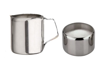 Milk Creamer Jug & Sugar Bowl Set Stainless Steel Cream Serving Jug ...