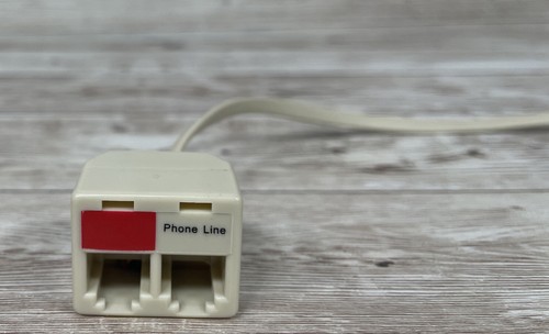 RJ-11 Male to Female 2 Way Outlet Telephone Jack Line Splitter Adapter ...