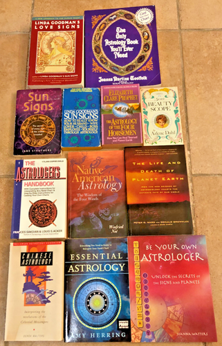 Vintage Lot of 12 Astrology Books ~ 2 by Linda Goodman + Essential ...