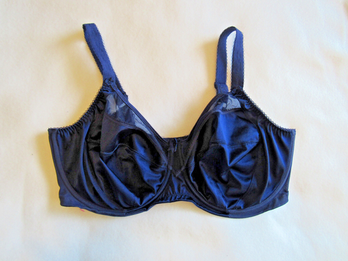 (102) Goddess Bra Womens Size 40H Keira Underwire Navy Blue Adjustable ...
