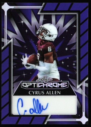 2024 Leaf OptiChrome Purple Prizm 5/6 Cyrus Allen Auto #O-CA1 SB6 | eBay