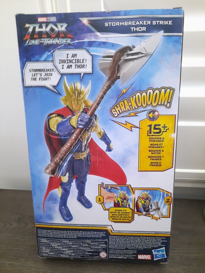 Stormbreaker Strike Thor Love & Thunder 12" Action Figure! 15+ Sounds & Phrases! | eBay