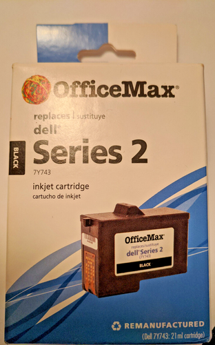 OfficeMax Dell Series 2 Reman'd 7Y743 Inkjet Cartridge (Black ...