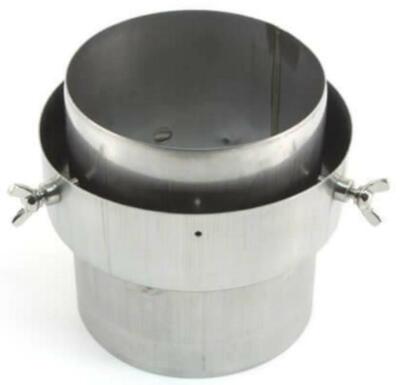 5 inch to 5" Flue Pipe To Flexible Flue Liner Adapter WITH FIX BOLTS ...